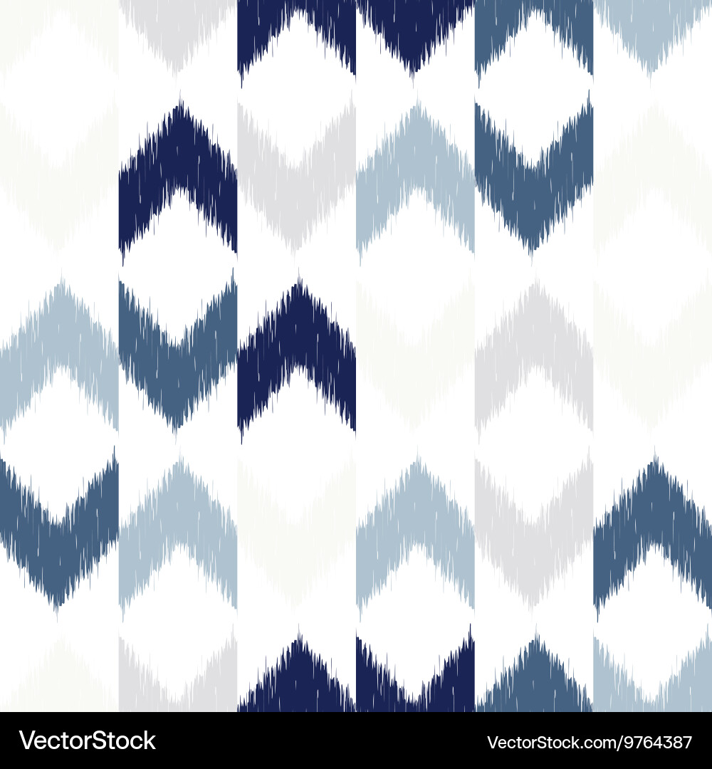 Chevron Ikat Pattern Royalty Free Vector Image