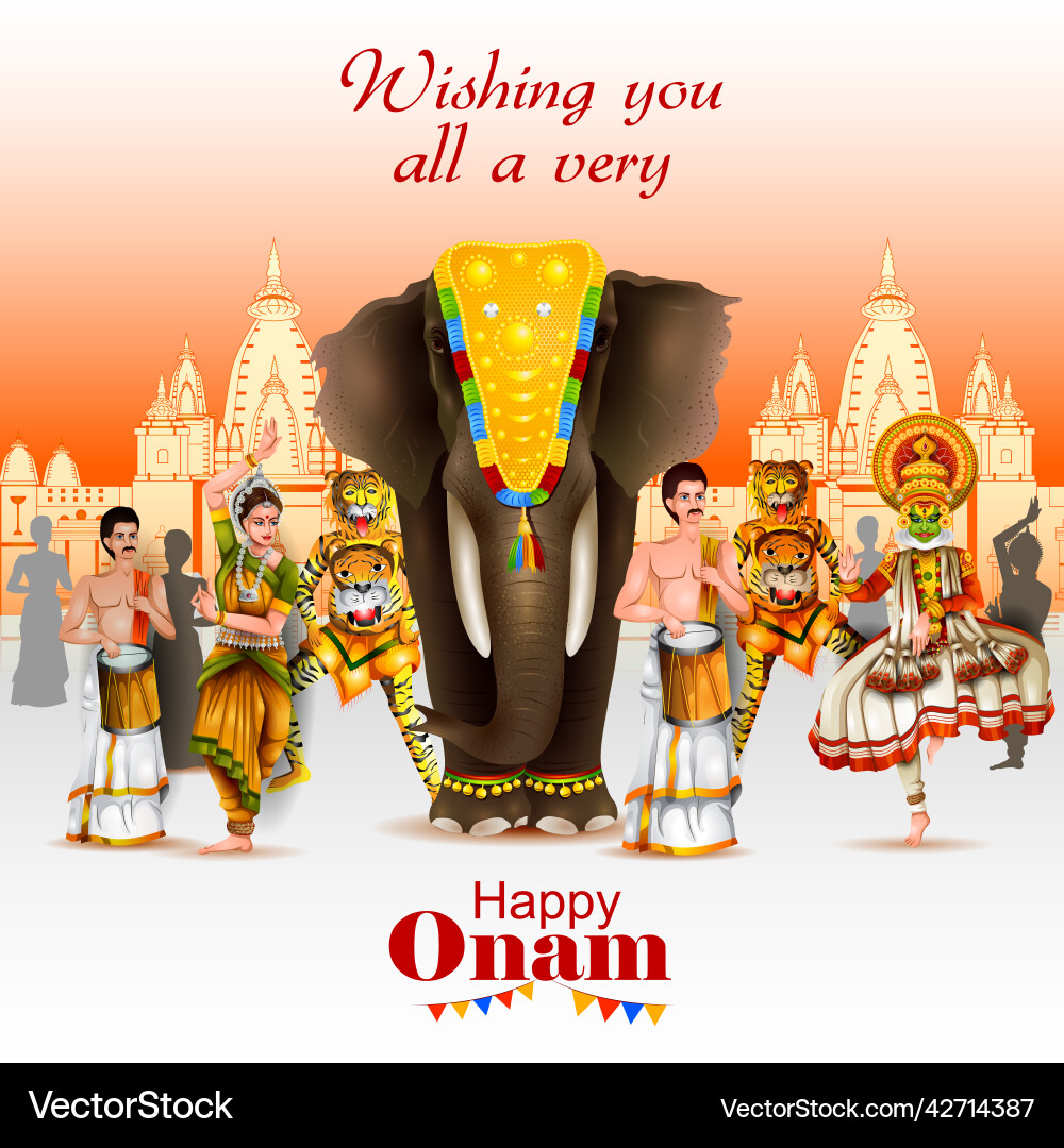 Onam Royalty Free Vector Image - VectorStock