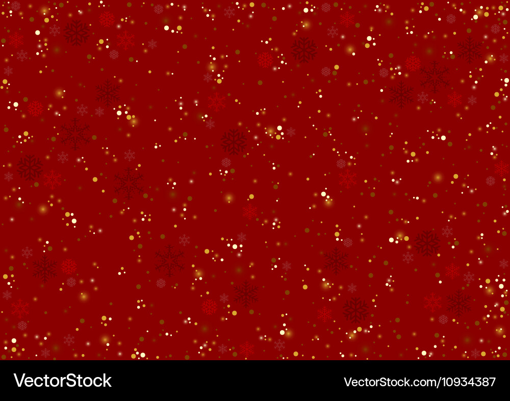 Red Christmas Snowflake Pattern Royalty Free Vector Image