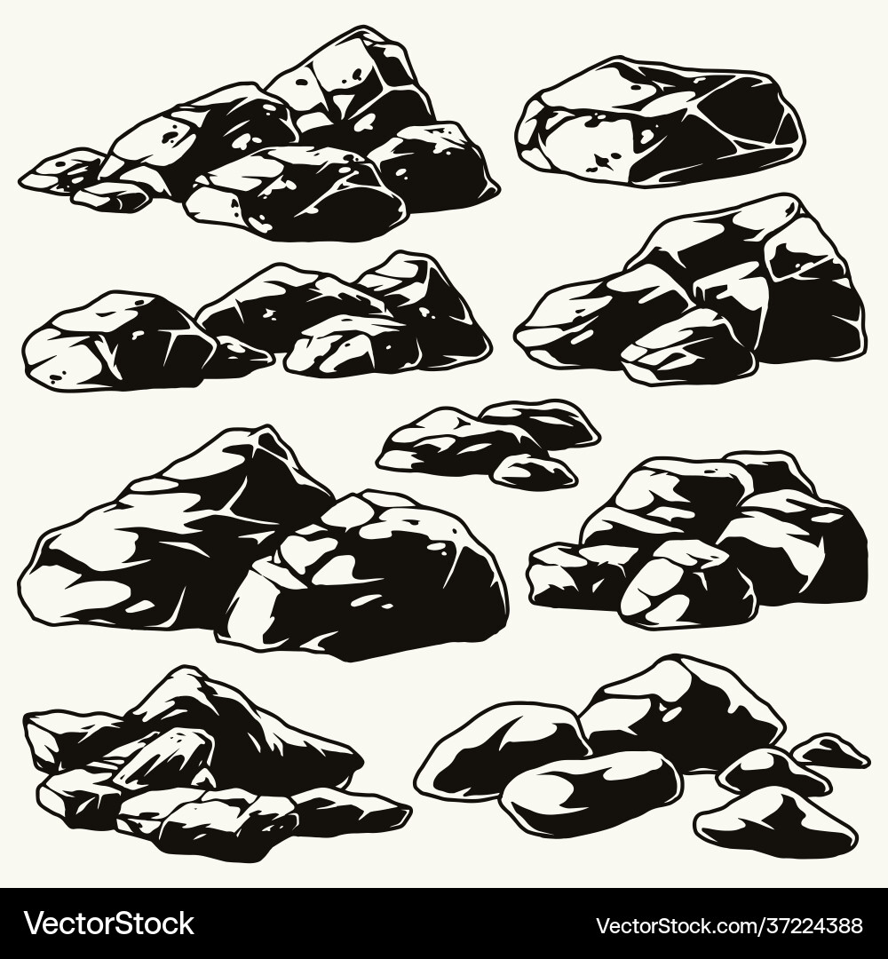 Logo Stones Pile Vector Images (over 350)