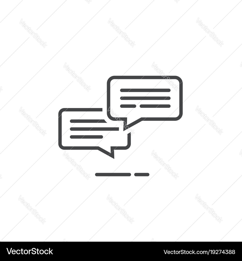 Chat messages icon notification Royalty Free Vector Image