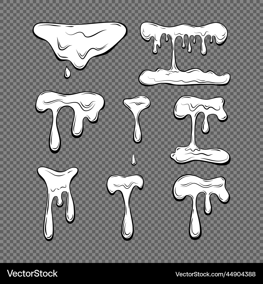 Dripping Liquid Flow Royalty Free Vector Image