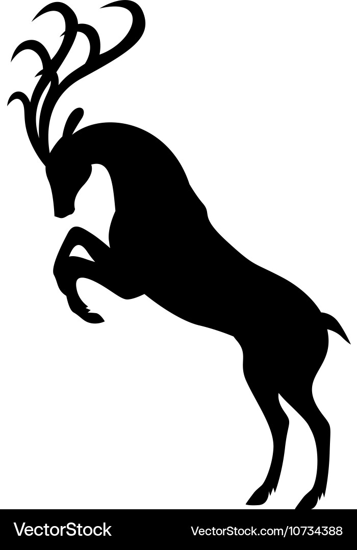 Prancing Reindeer Vector Images (22)