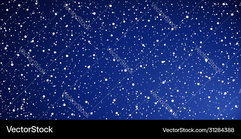 Snow blue background christmas snowy winter Vector Image