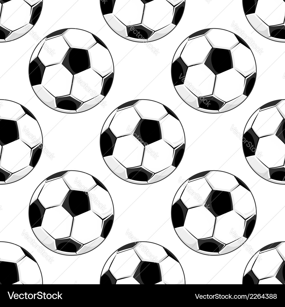 Soccer Ball Pattern Royalty Free Vector Image - VectorStock