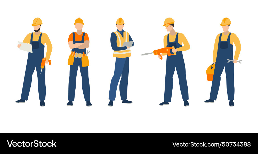 Workers41 Royalty Free Vector Image - VectorStock