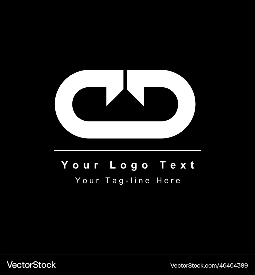 Double DD Symbol Royalty Free Vector Image - VectorStock