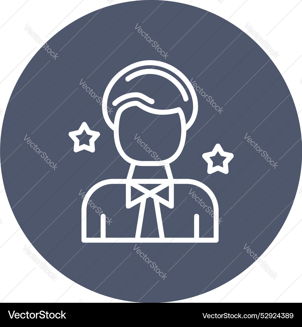 Role model icon design Royalty Free Vector Image