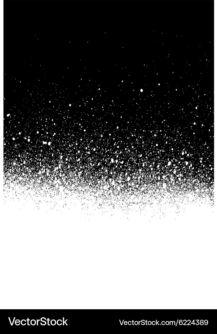 Spray painted gradient detail in white over black Vector Image