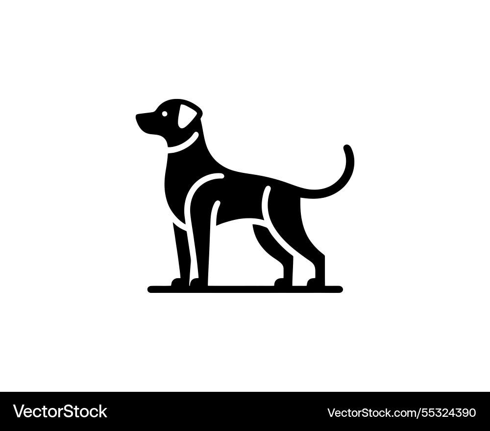 Dog logo design icon symbol Royalty Free Vector Image