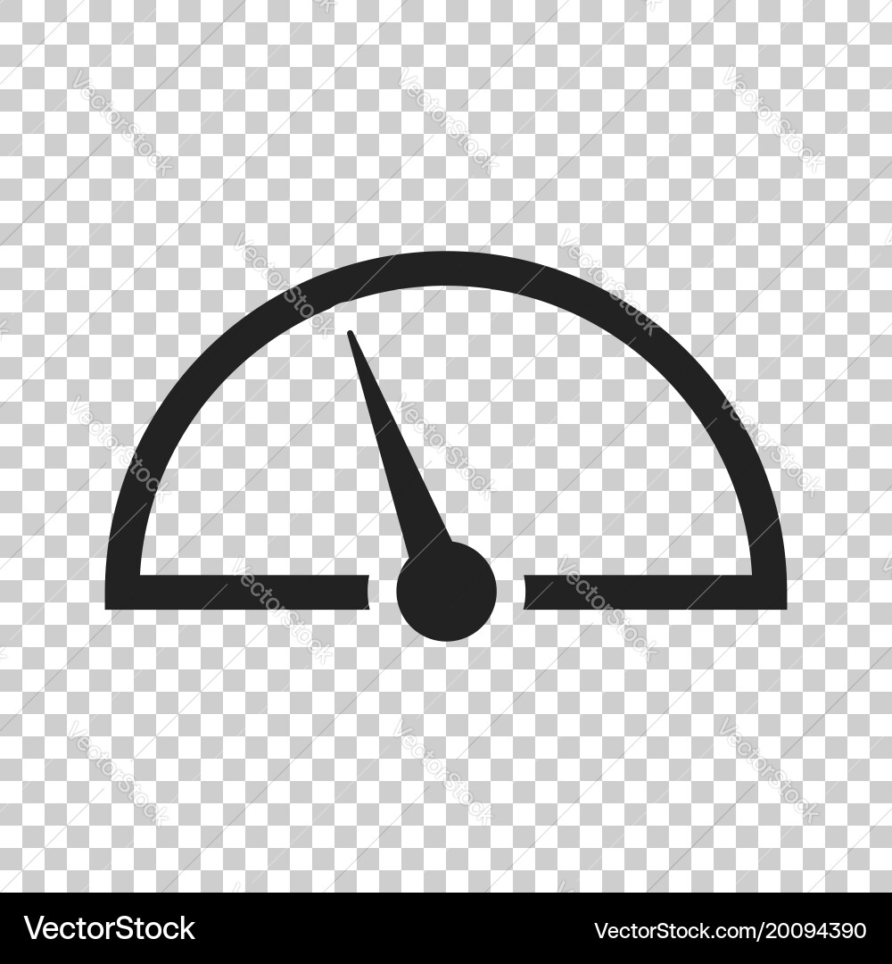 Speed Meter Icon - Level Gauge Royalty Free Vector Image