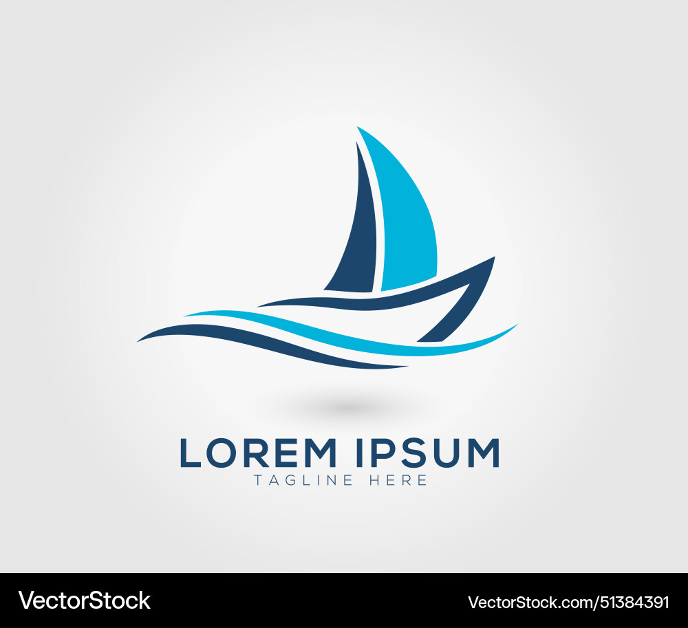 Shipping cargo business logo design template Vector Image