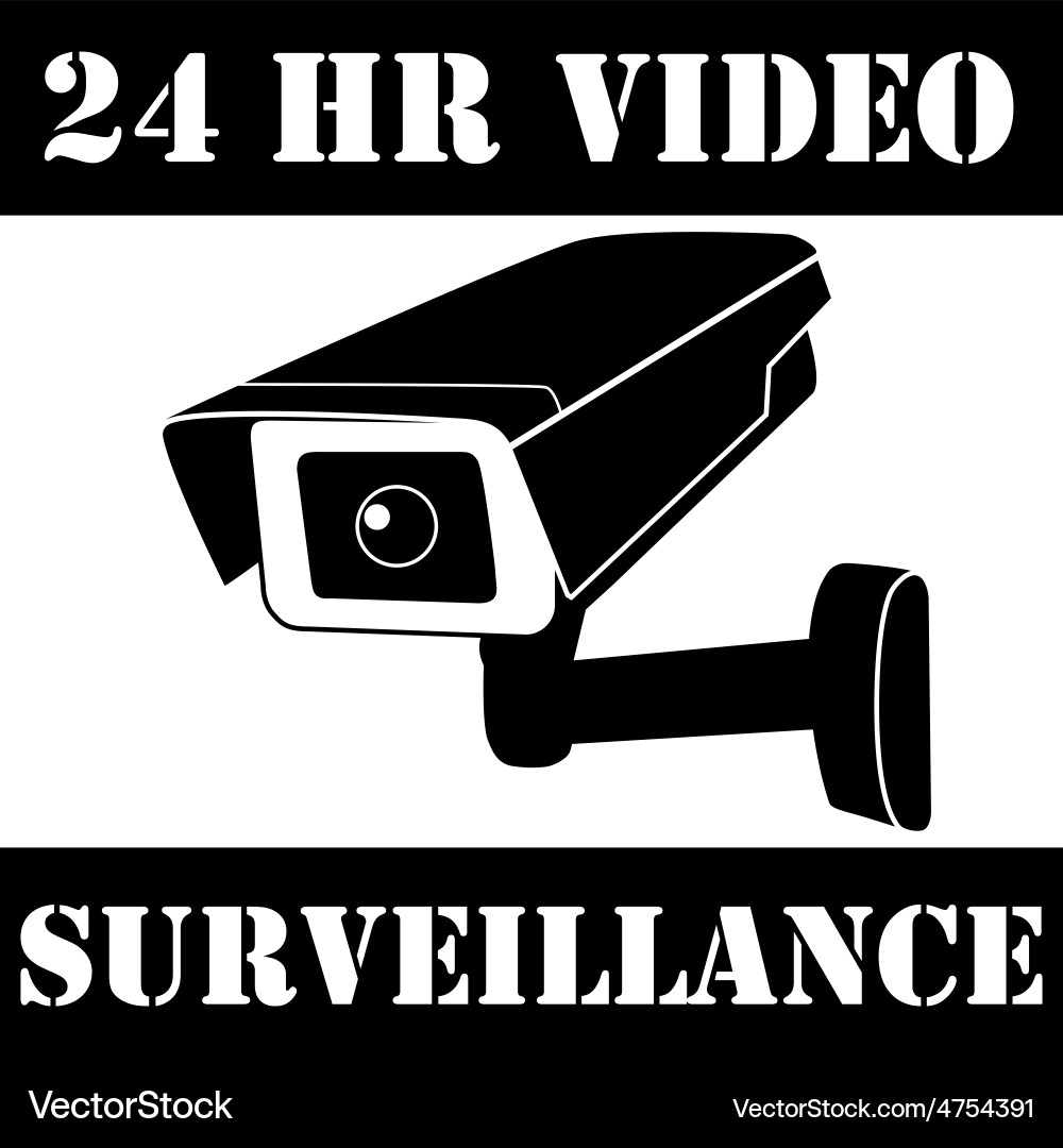 Surveillance camera Royalty Free Vector Image - VectorStock