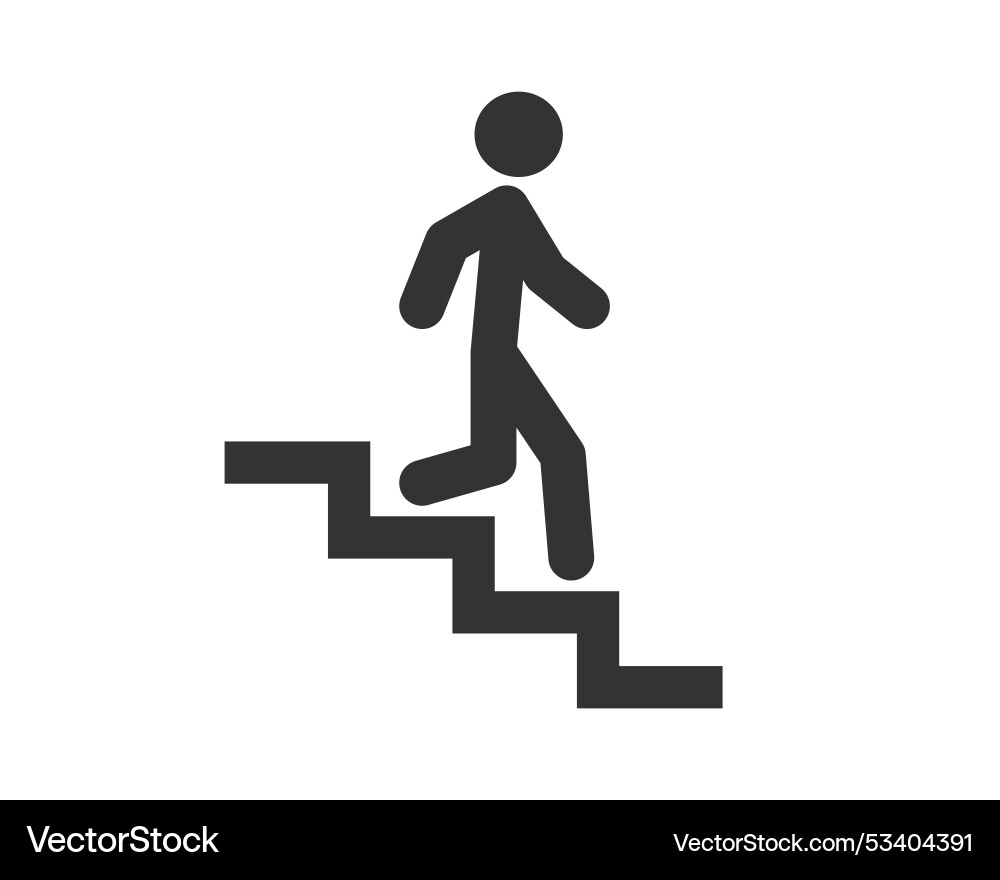 Webstairway warning sign watch step down caution Vector Image