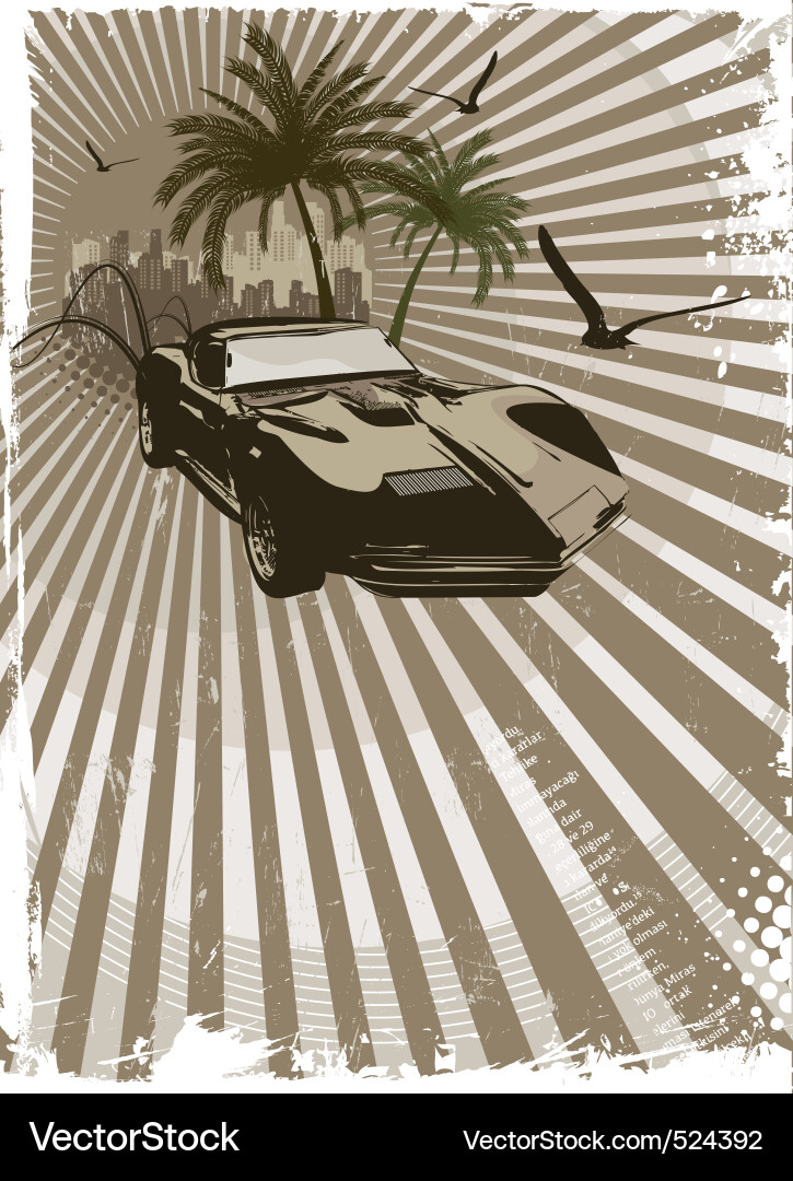 Exotic car Royalty Free Vector Image - VectorStock