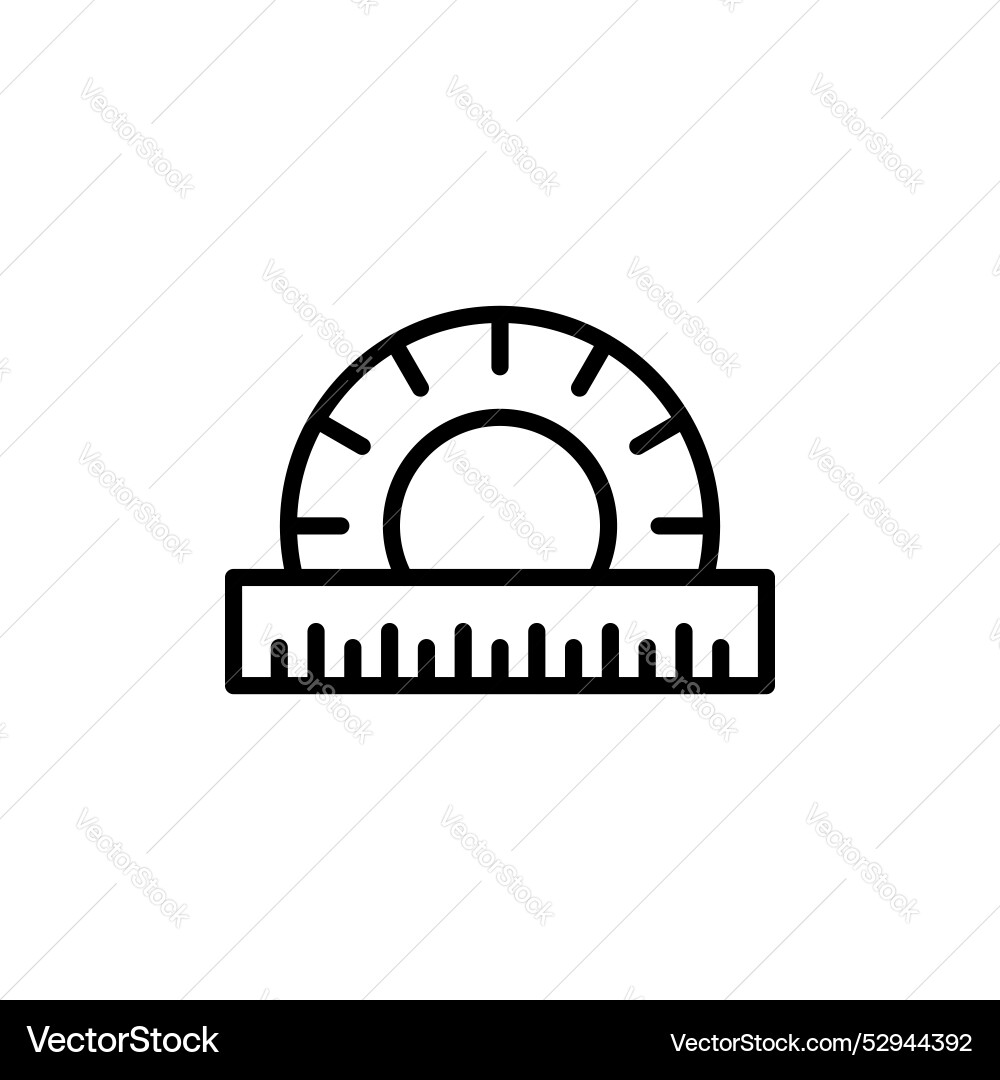 Protractor icon Royalty Free Vector Image - VectorStock