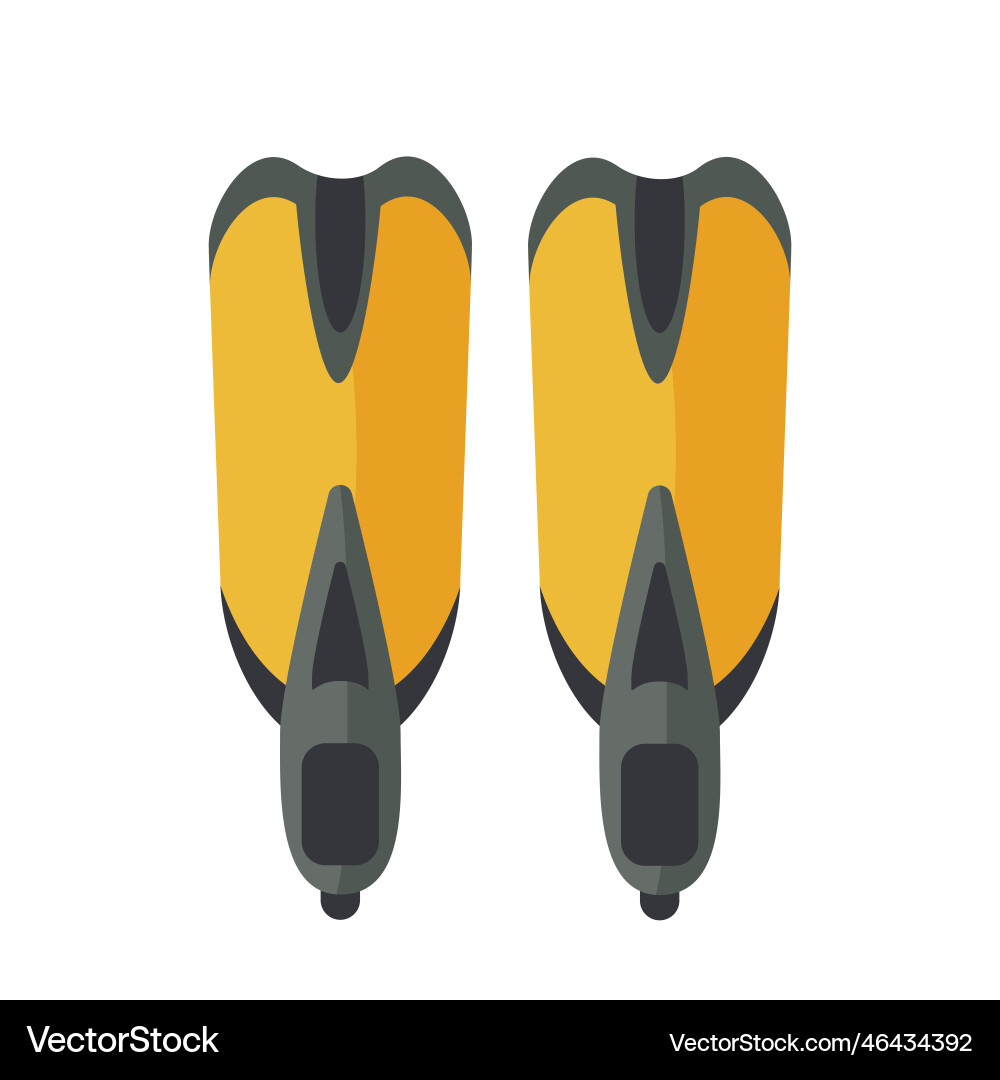 Scuba diving flippers Royalty Free Vector Image