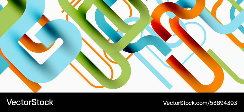 Abstract background curvy lines minimal geometric Vector Image