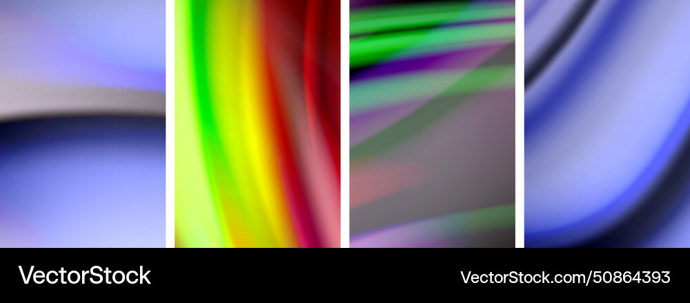 Blurred color line backgrounds Royalty Free Vector Image