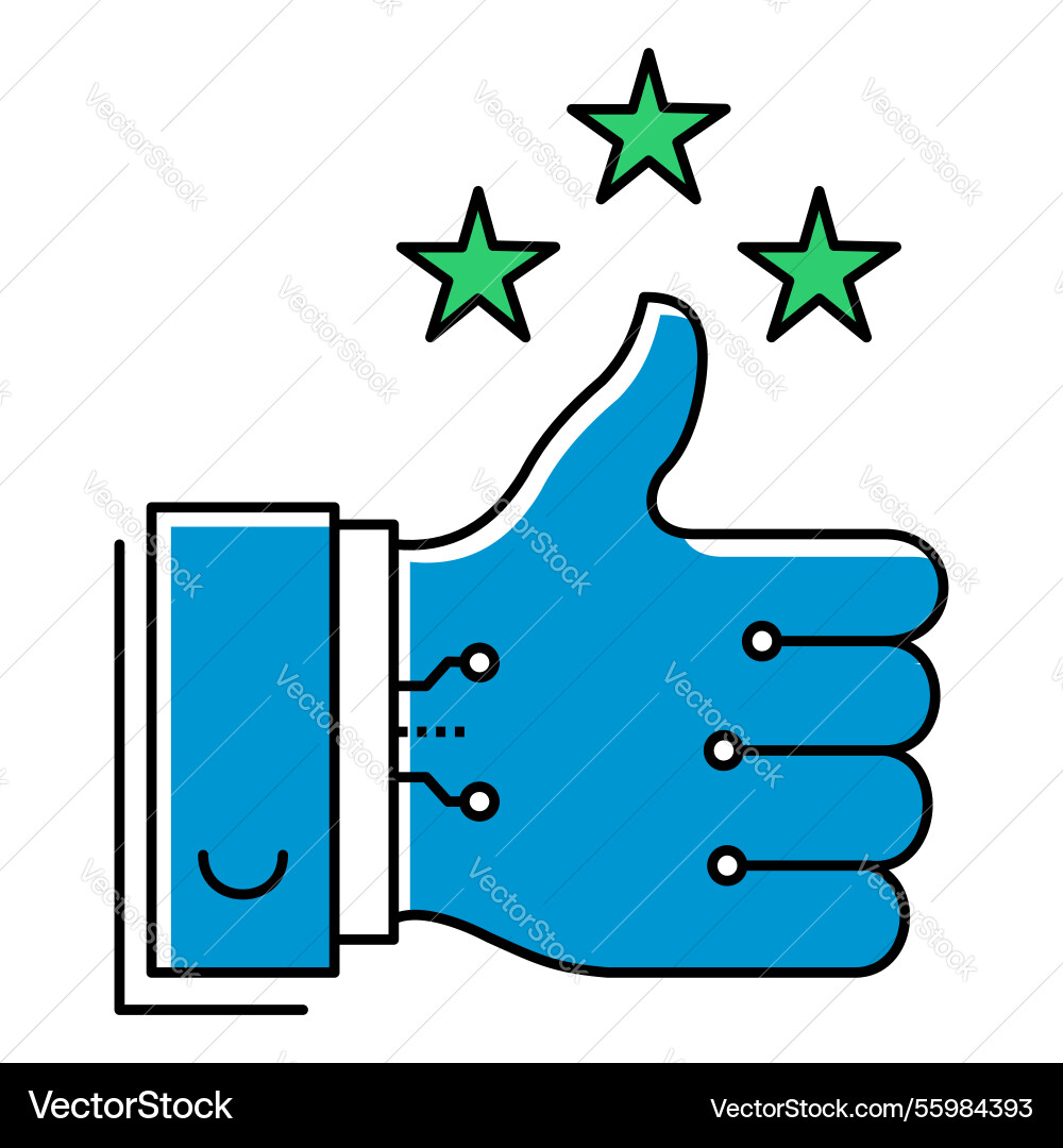 Gratitude symbol ai positive emotions icon design Vector Image