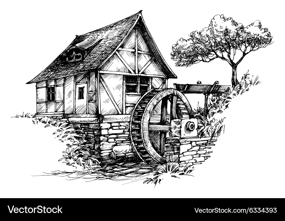 Watermill Vector Images (over 460)