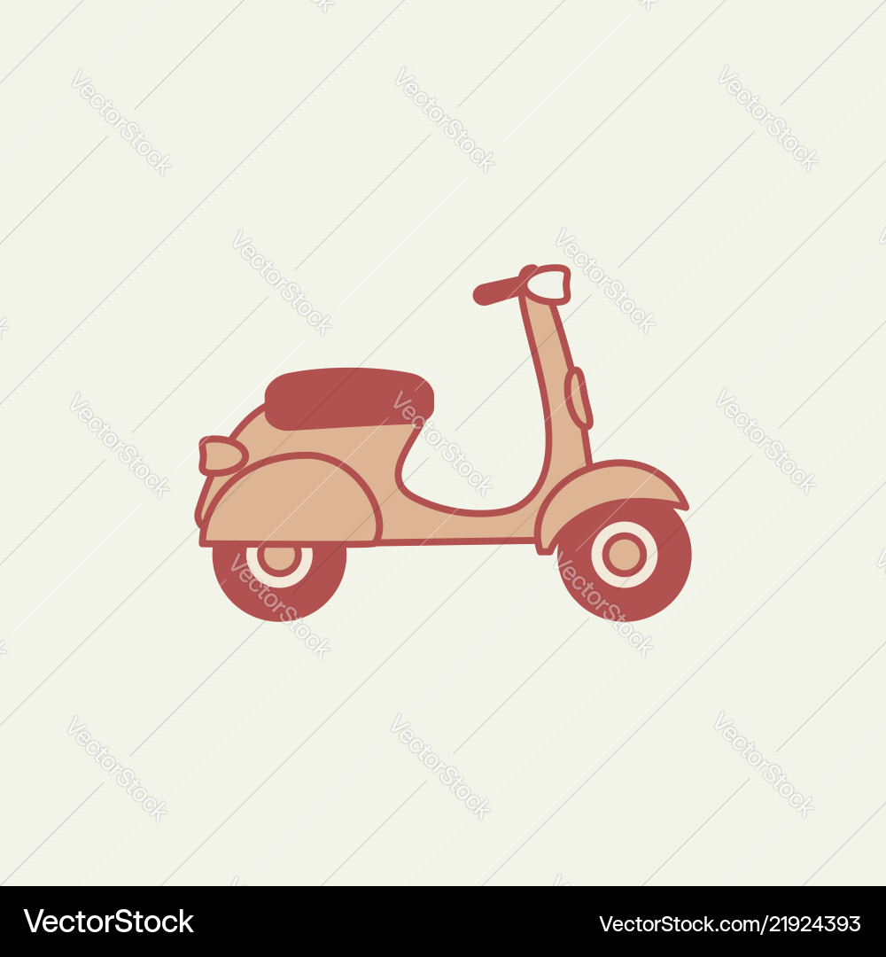 Scooter isolated Royalty Free Vector Image - VectorStock