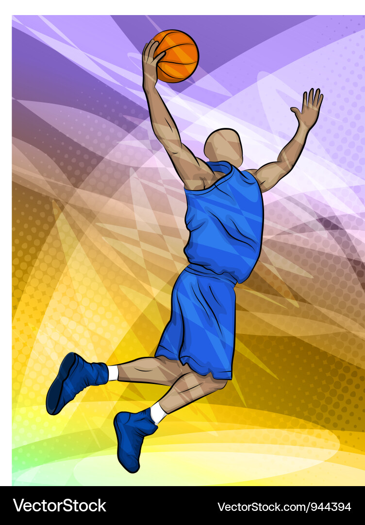 Basketball player Royalty Free Vector Image - VectorStock