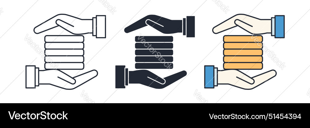 Exchange icon theme symbol isolated on white Vector Image