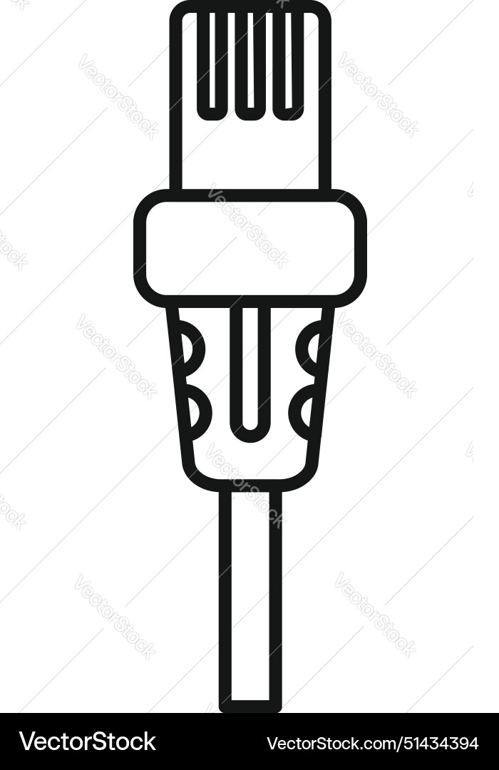 Icon of an ethernet cable plug Royalty Free Vector Image