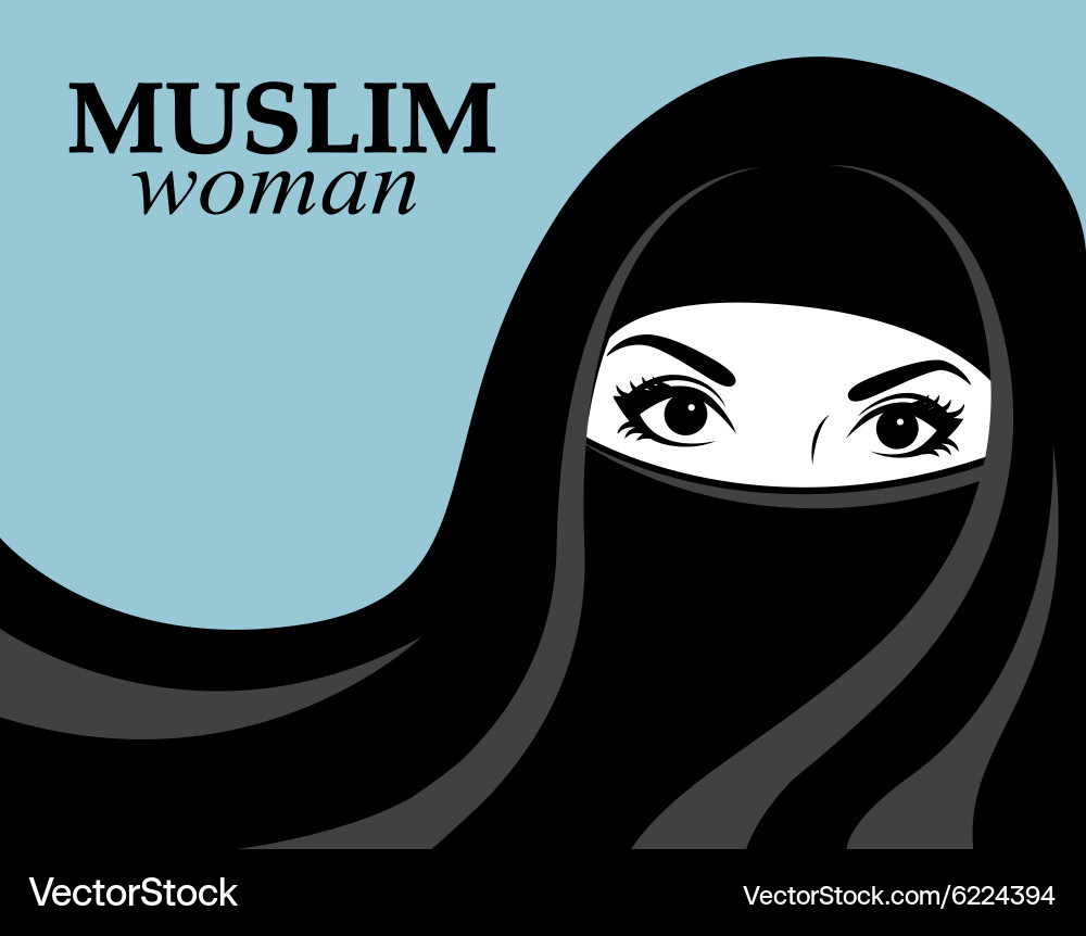 Muslim woman Royalty Free Vector Image - VectorStock