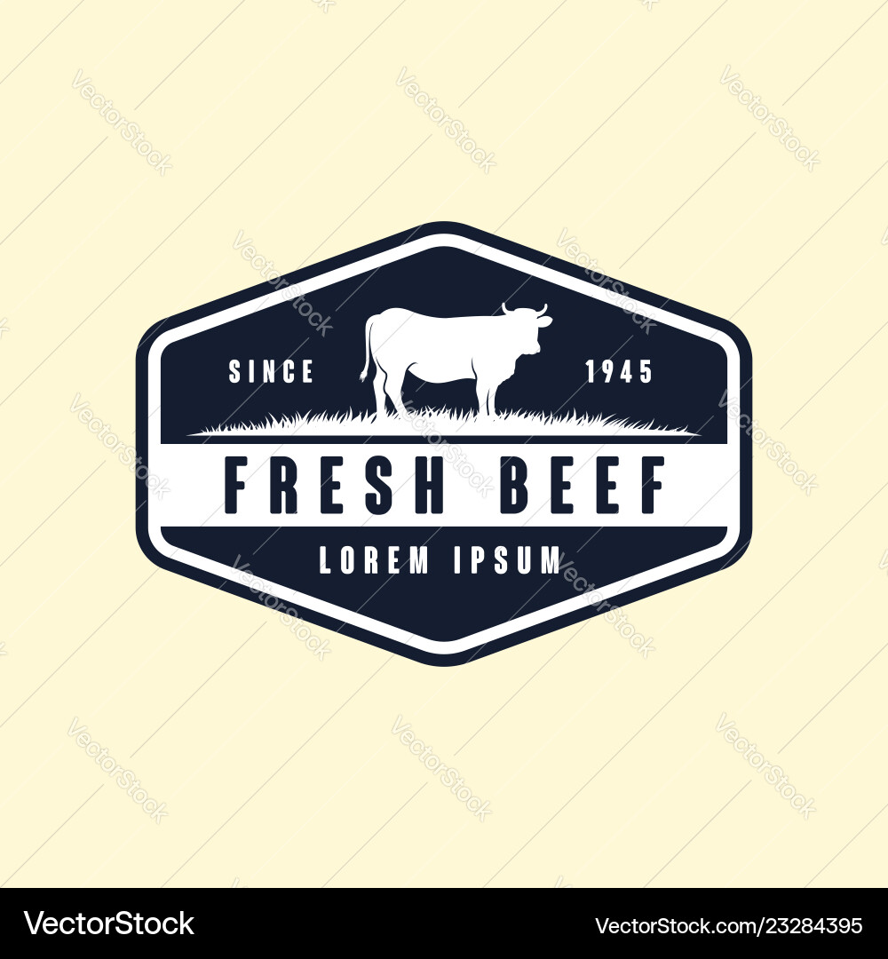 Black Angus Logo - Farm & Cattle Royalty Free Vector