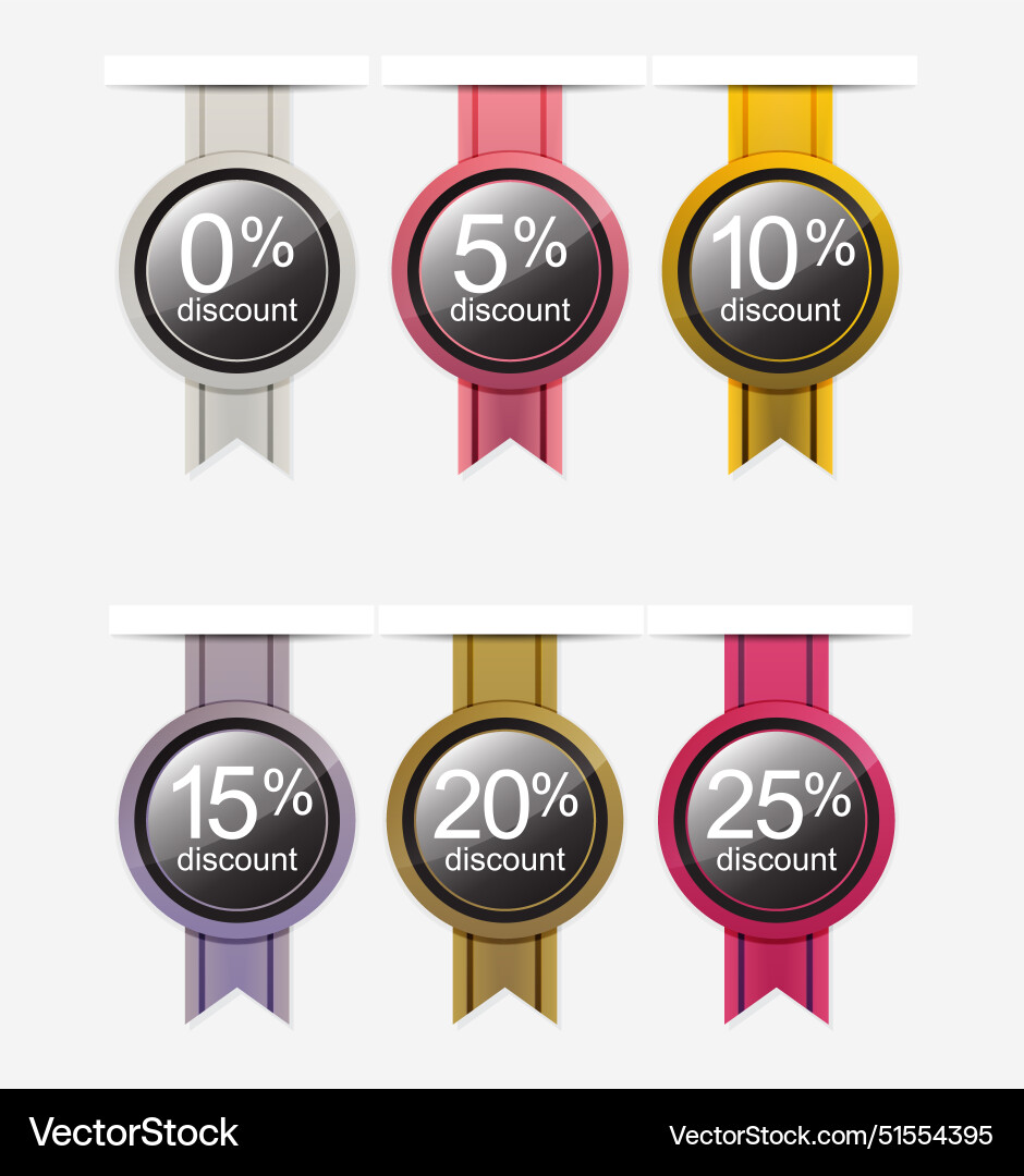 Discount percent sign Royalty Free Vector Image