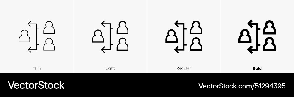 Donor icon thin light regular and bold style Vector Image