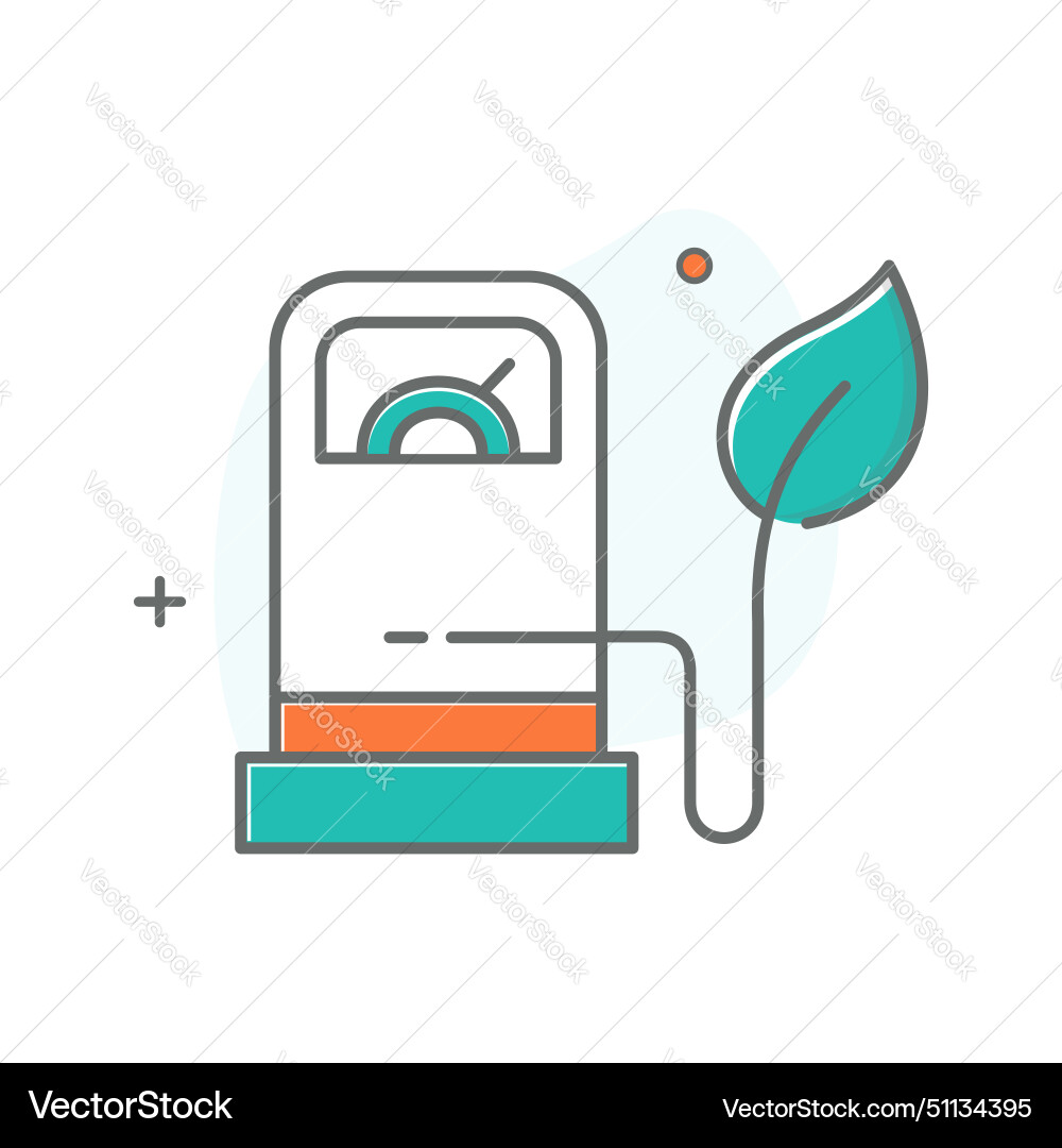 Eco fuel icon exploring sustainable and renewable Vector Image