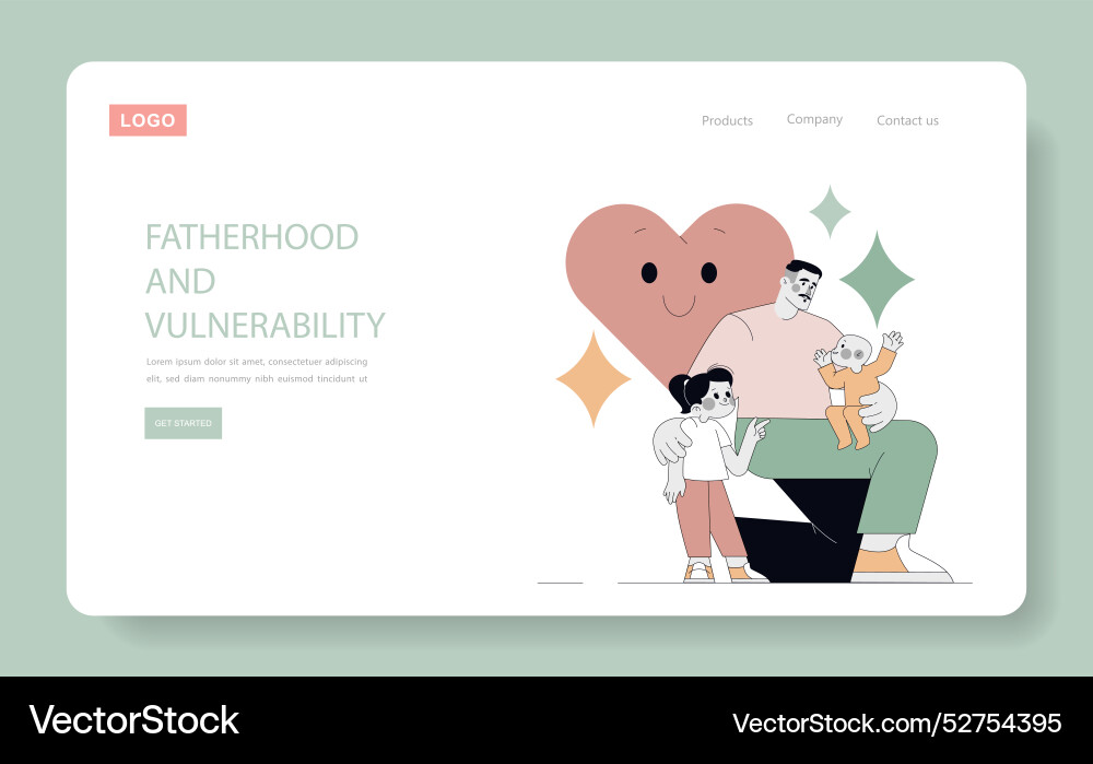 Male vulnerability flat Royalty Free Vector Image