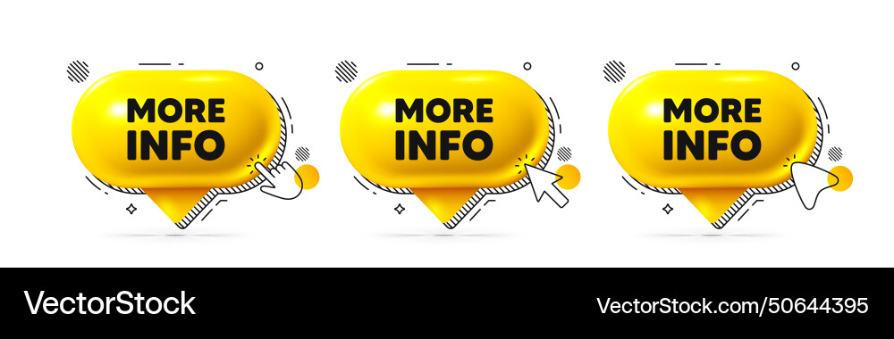 More info symbol navigation sign chat speech Vector Image