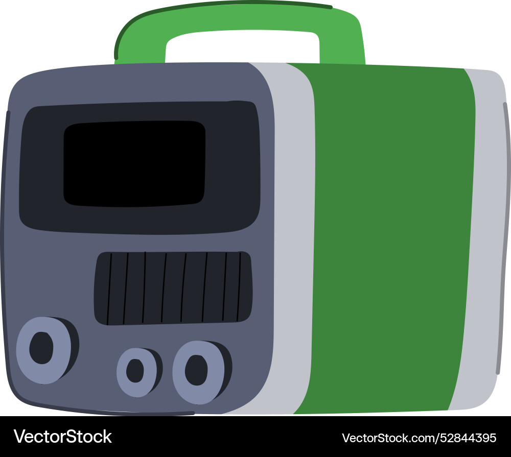 Plasma welding machine cartoon Royalty Free Vector Image