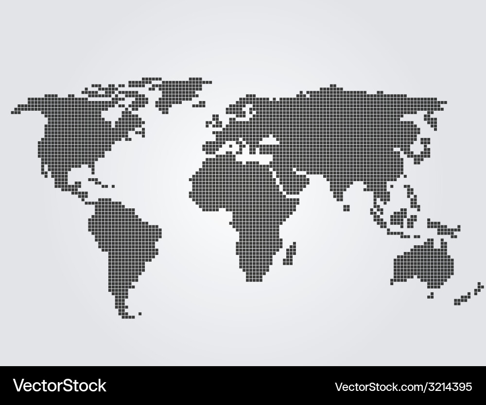 World map Royalty Free Vector Image - VectorStock