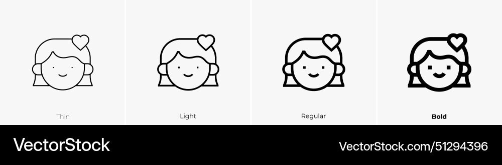 Donor icon thin light regular and bold style Vector Image