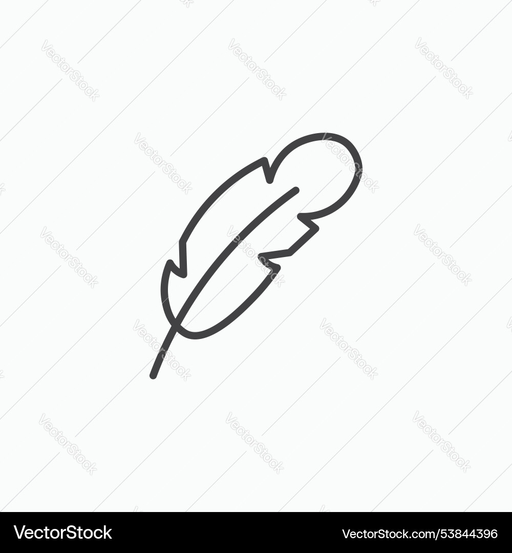 Feather icon set Royalty Free Vector Image - VectorStock