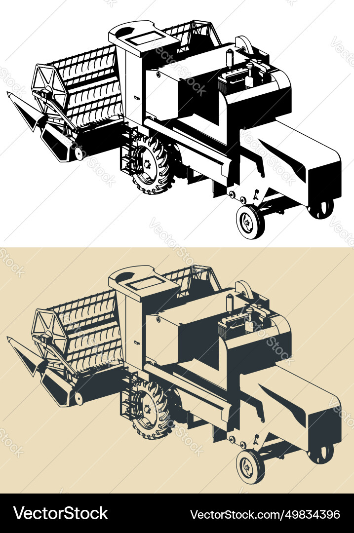 Harvester Royalty Free Vector Image - VectorStock