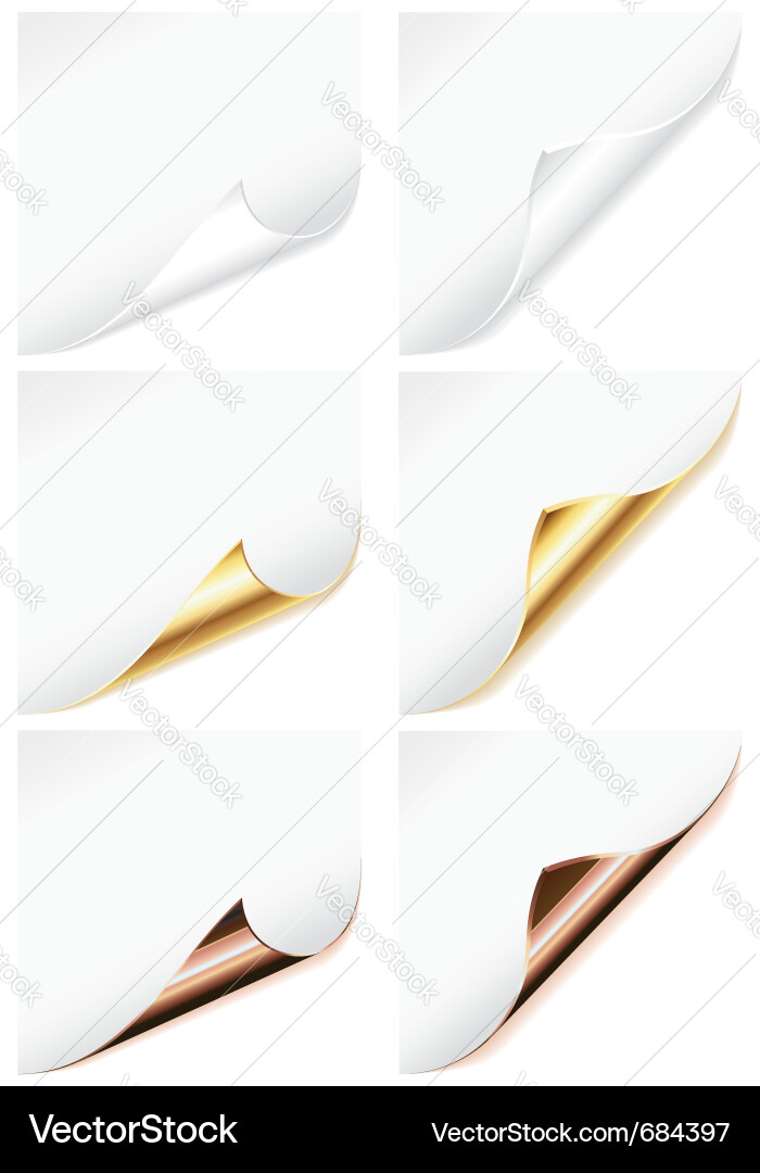 Blank sheet collection Royalty Free Vector Image