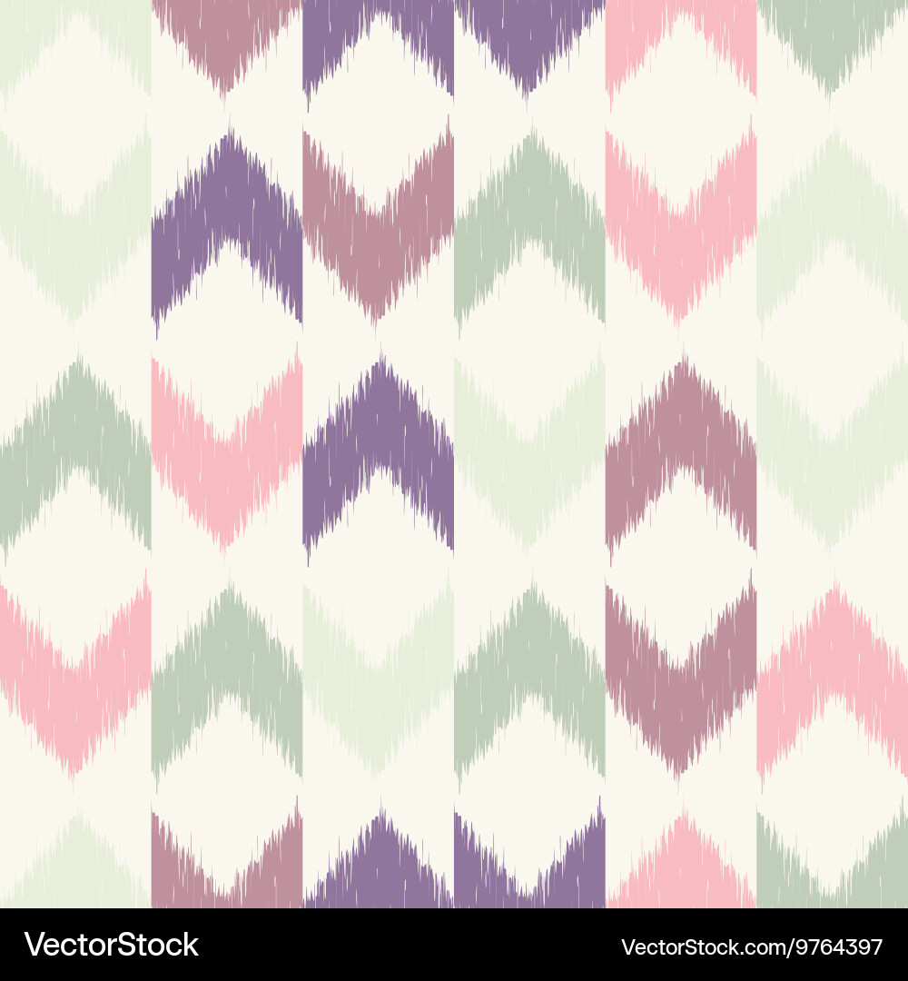 Chevron Ikat Pattern Royalty Free Vector Image