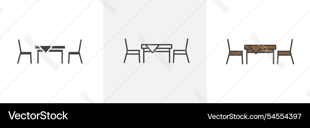 Dinner table icon Royalty Free Vector Image - VectorStock