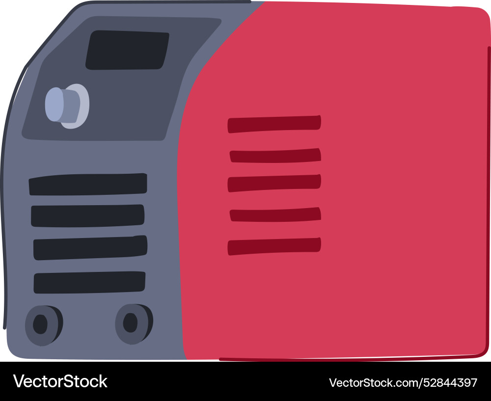 Electrode welding machine cartoon Royalty Free Vector Image