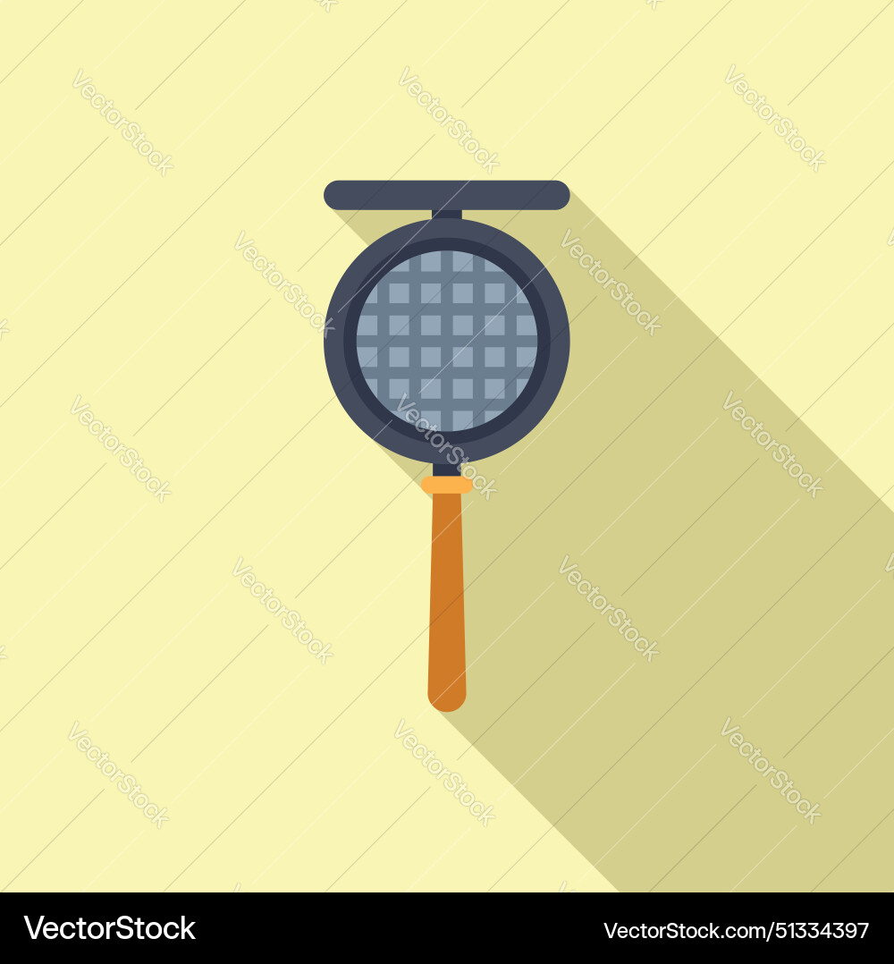 Flat design of a magnifying Royalty Free Vector Image