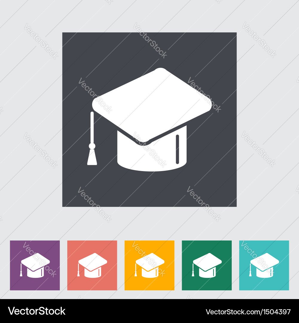 Graduation Hat Icon Royalty Free Vector Image - VectorStock