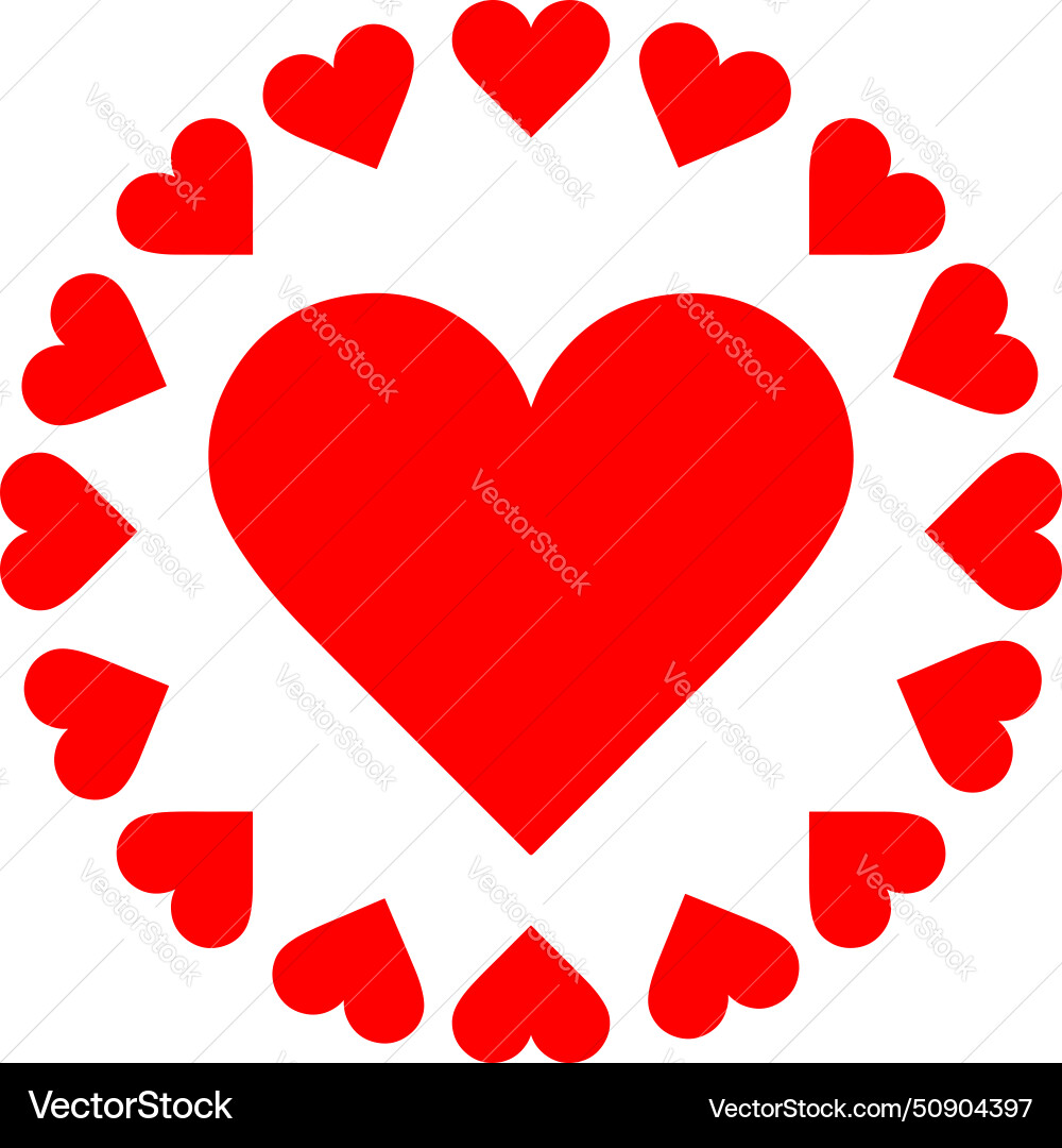Heart symbol Royalty Free Vector Image - VectorStock