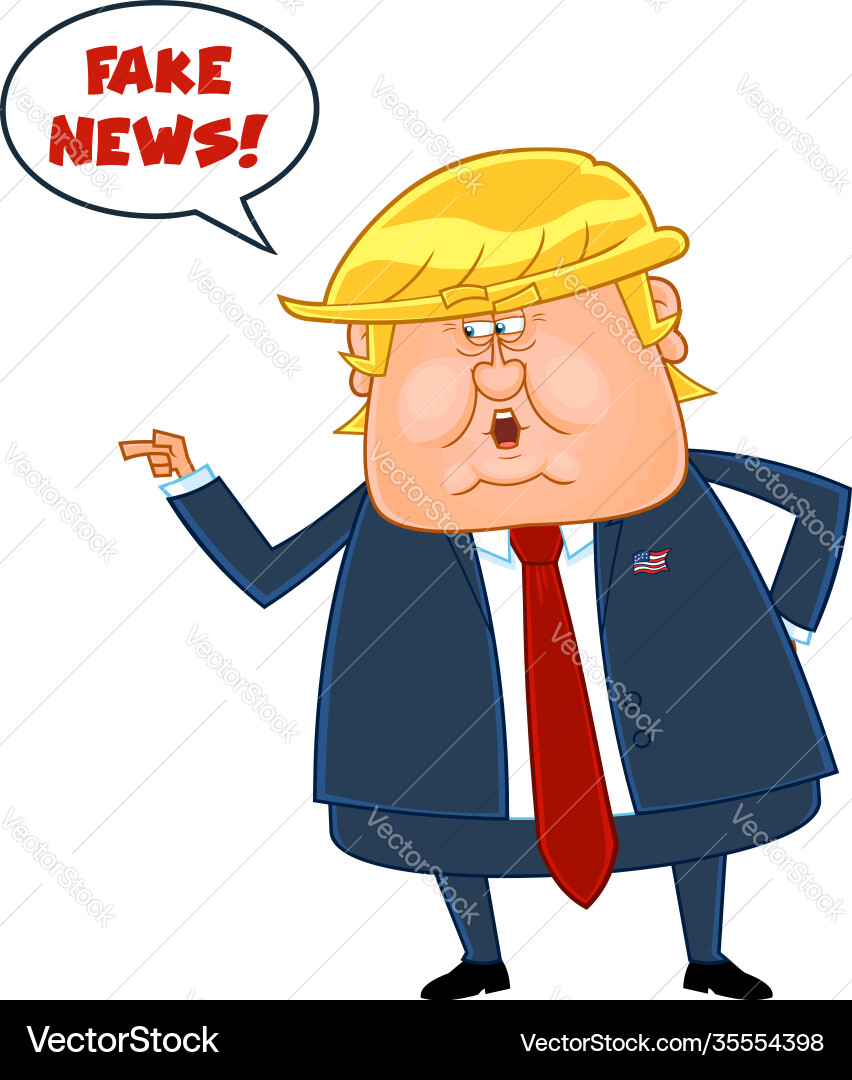 Angry Trump Cartoon Royalty Free Vector Image - VectorStock