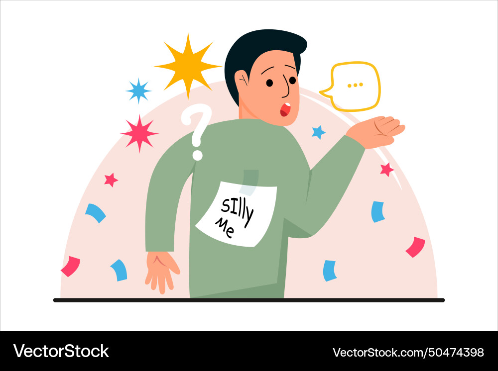 April fools lying jokes flat design Royalty Free Vector